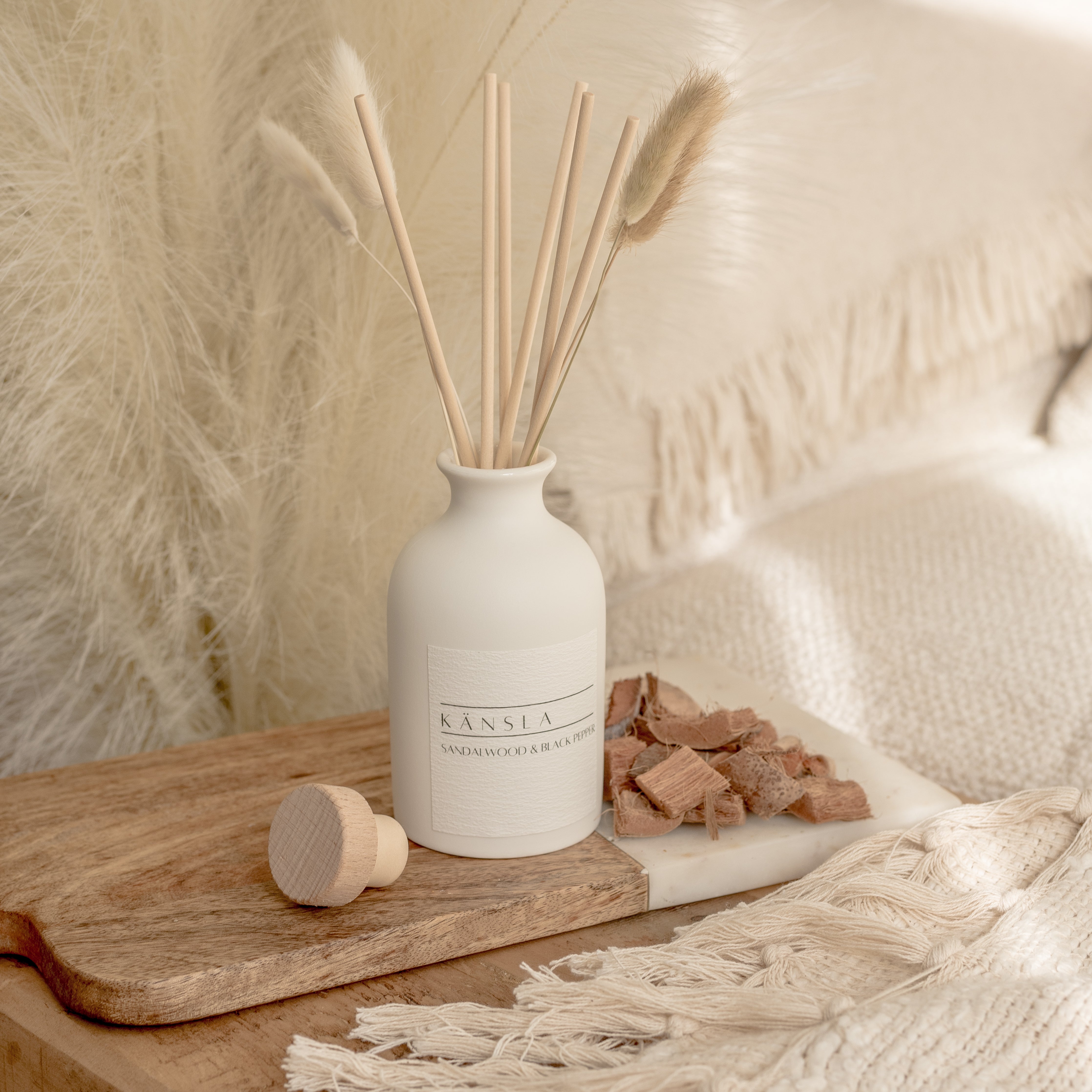 Sandalwood & Black Pepper Reed Diffuser – Känsla