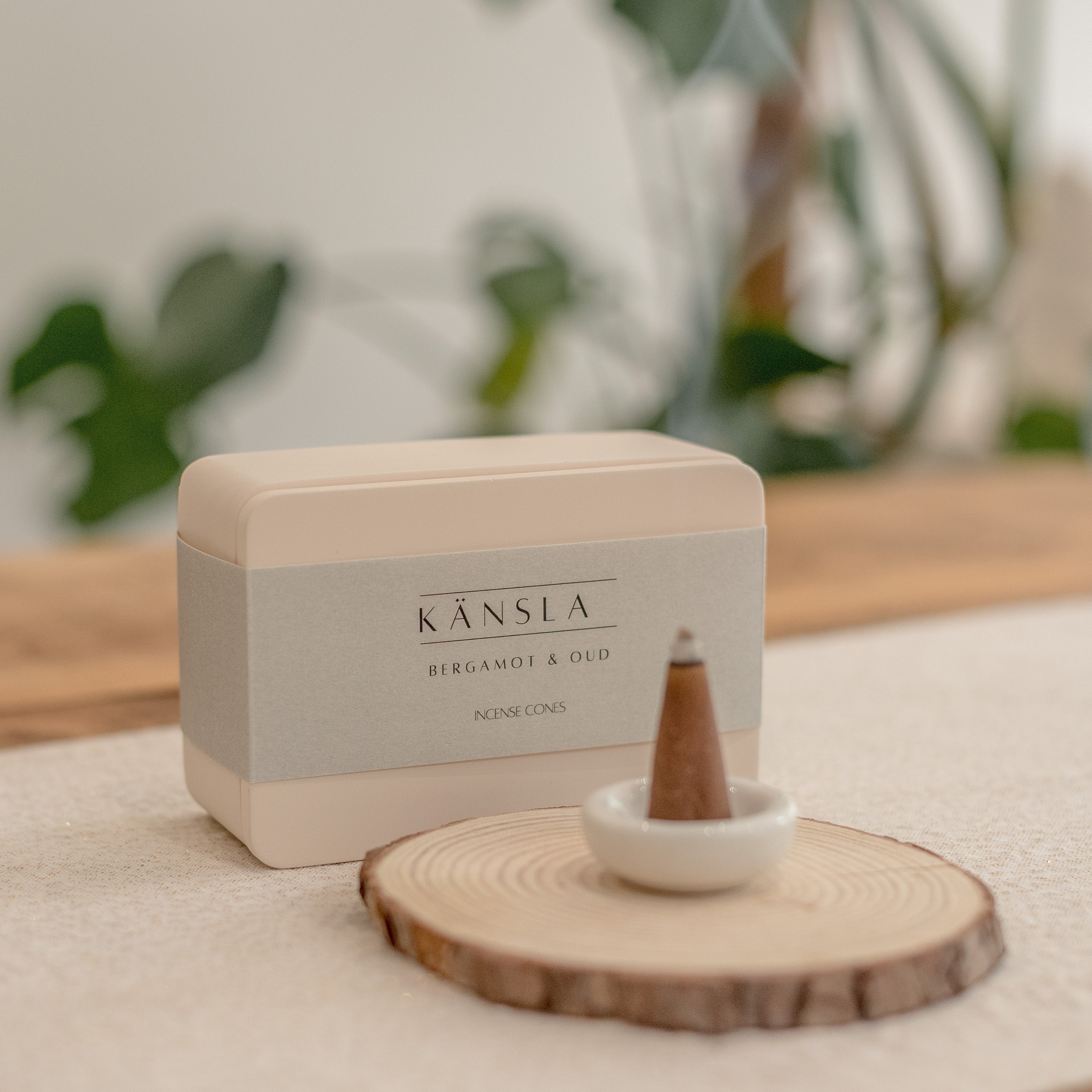 Bergamot & Oud Incense Cones – Känsla